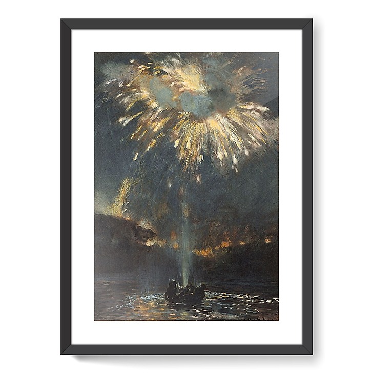 Large jet of water and fireworks (framed art prints) · Boutiques de musées