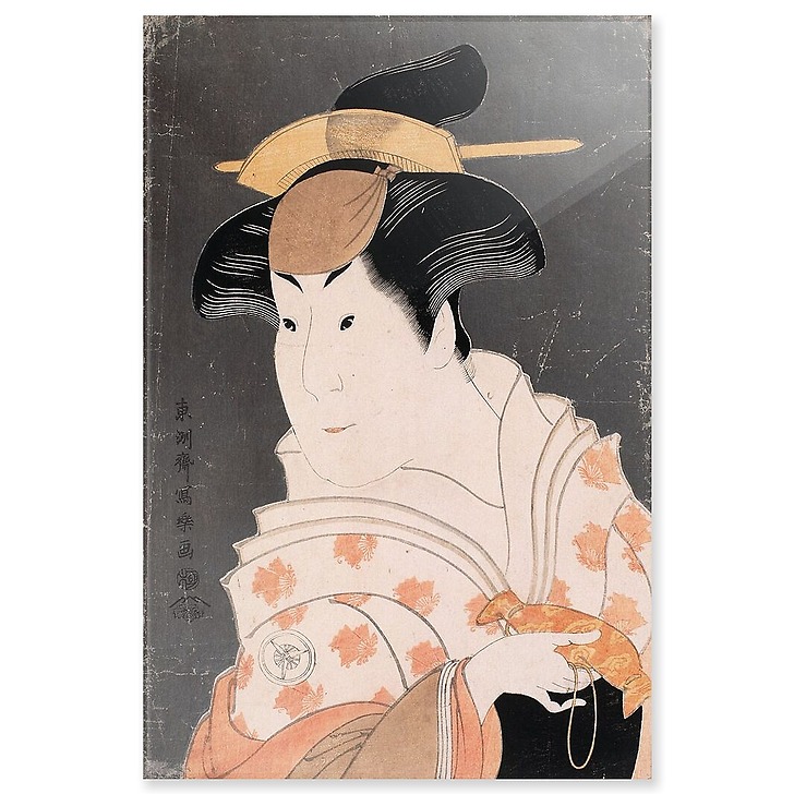Portrait de l'onnagata Iwai Hanshirô IV dans le rôle de Shigenoi ...