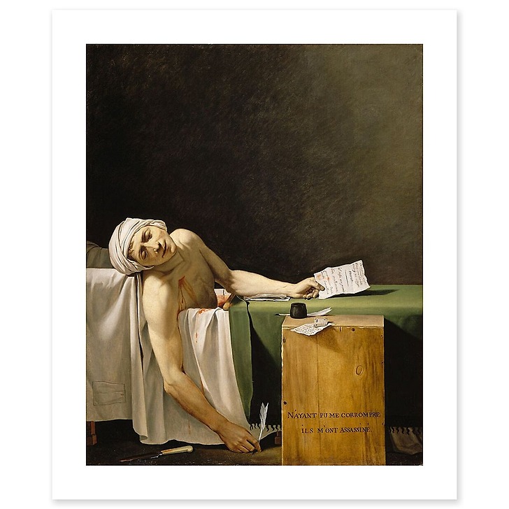 The Death of Marat (canvas without frame) · Boutiques de musées