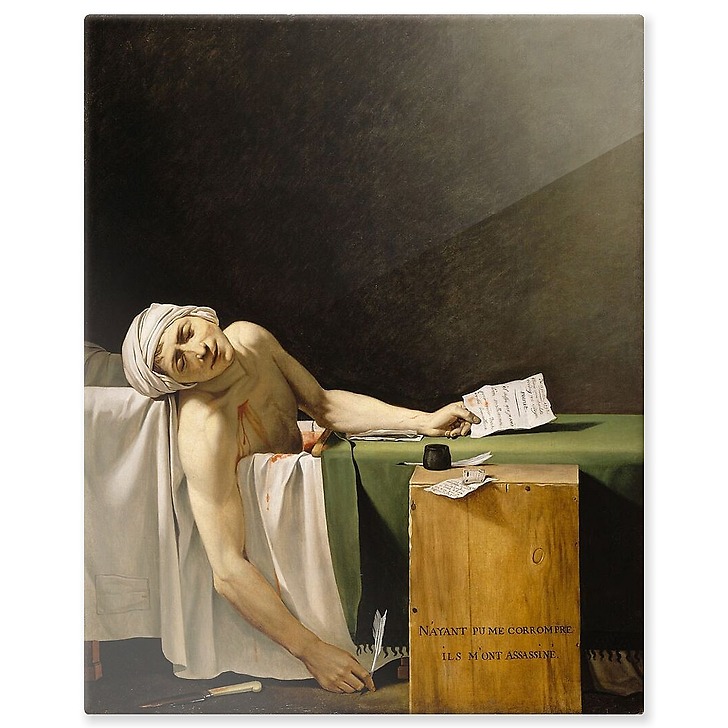 The Death of Marat (aluminium panels) · Boutiques de musées