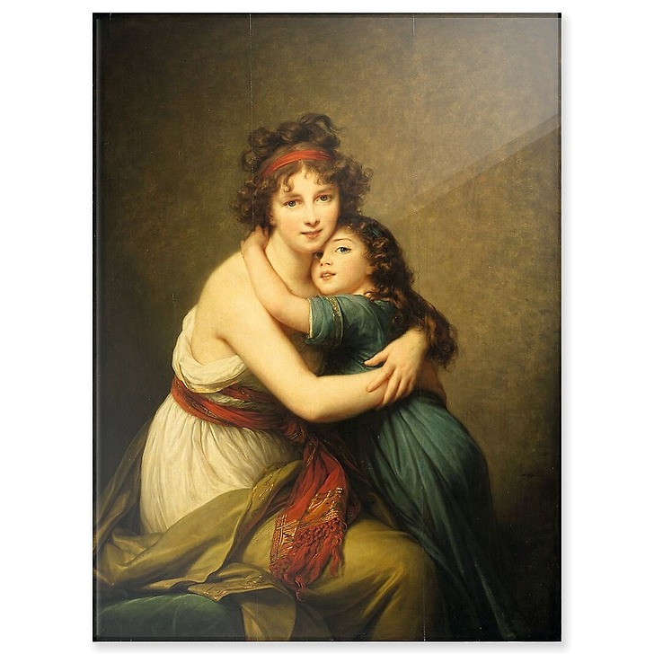 Madame Vigèe-Le Brun et sa fille, Jeanne-Lucie, dite Julie (panneaux ...