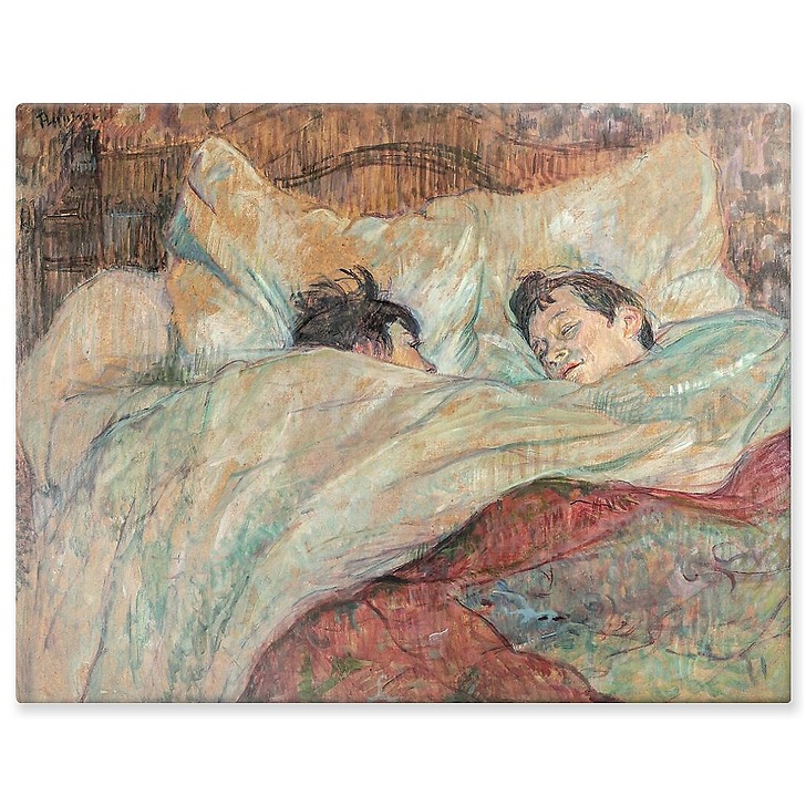 Dans le lit (détail), vers 1892 (panneaux aluminium) · Boutiques de musées